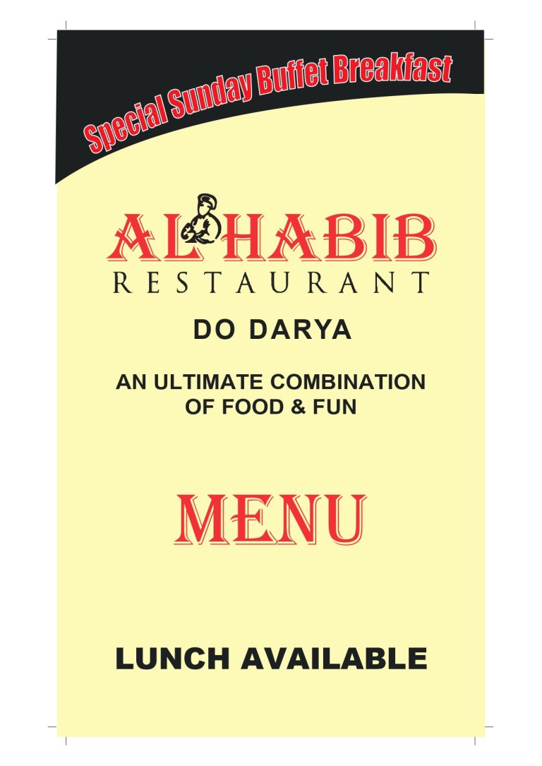 Al Habib Restaurant Menu Karachi - Read 2024 Updated Al Habib ...
