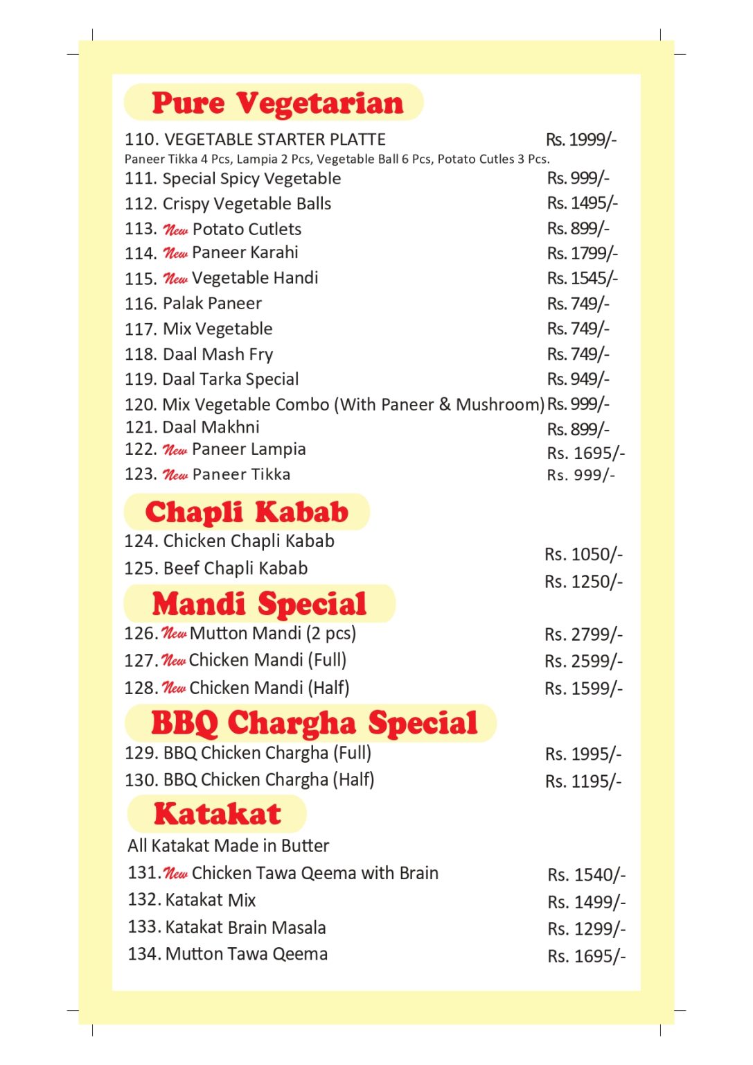 Al Habib Restaurant Menu Karachi - Read 2024 Updated Al Habib ...