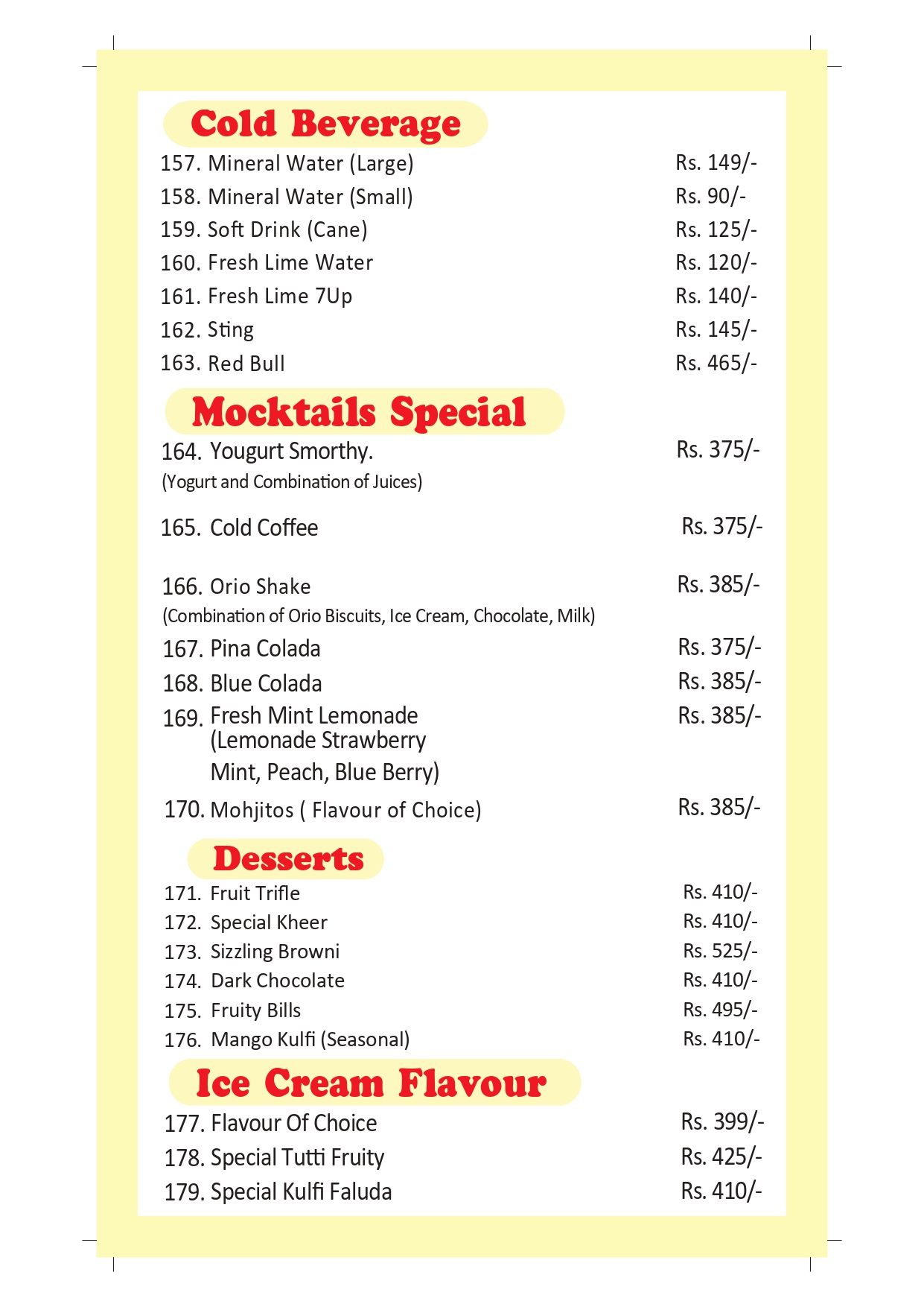 Al Habib Restaurant Menu Karachi - Read 2024 Updated Al Habib ...