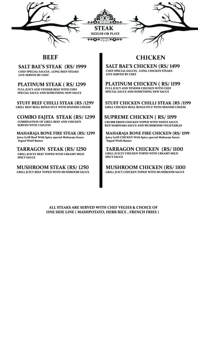 Maharaja Restaurant Menu Karachi - Read 2024 Updated Maharaja ...