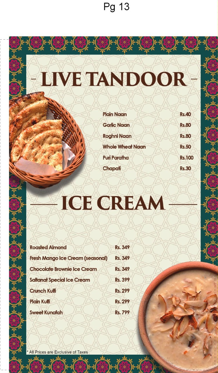 Saltanat Restaurant Karachi Menu Karachi - Read 2026 Updated Saltanat ...