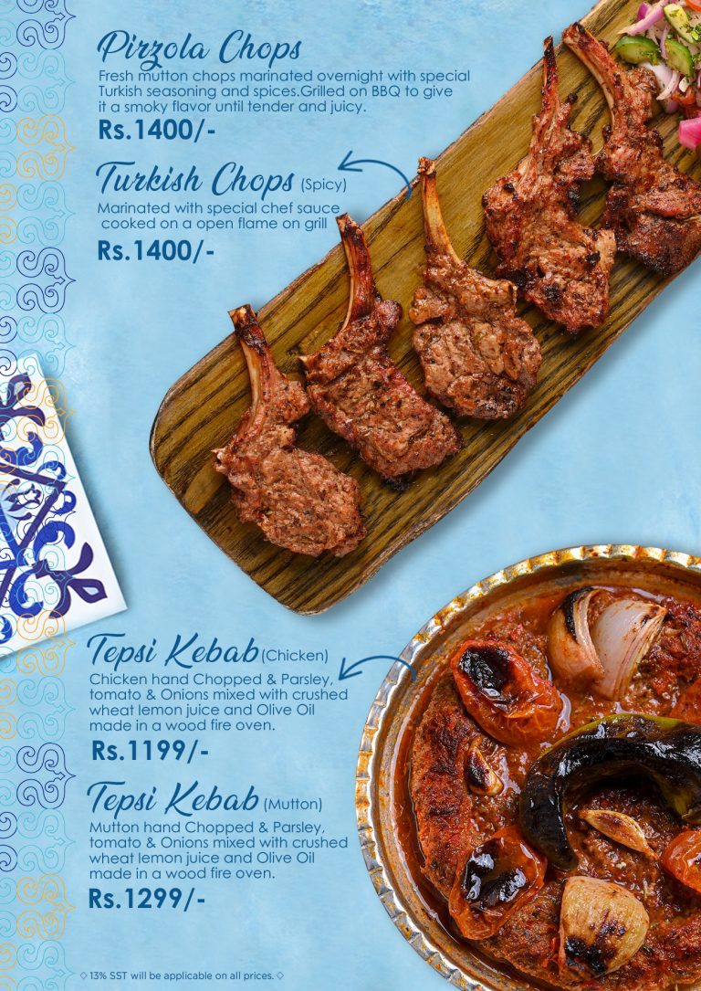 Zeytin Restaurant Menu Karachi - Read 2024 Updated Zeytin Restaurant ...