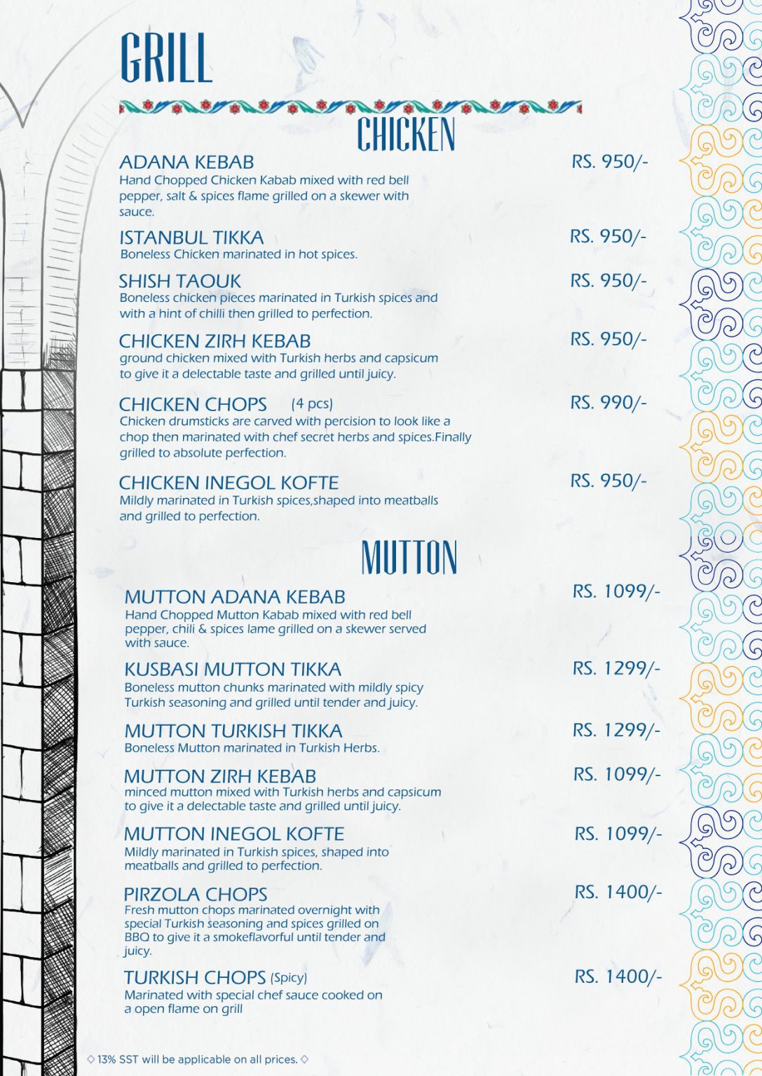 Zeytin Restaurant Menu Karachi - Read 2024 Updated Zeytin Restaurant ...
