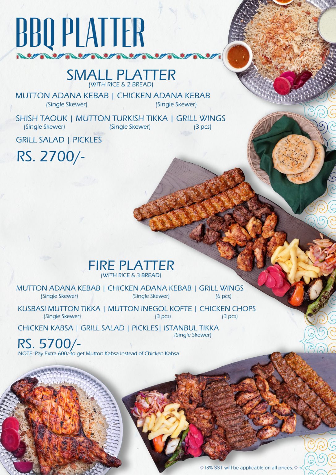 Zeytin Restaurant Menu Karachi - Read 2024 Updated Zeytin Restaurant ...