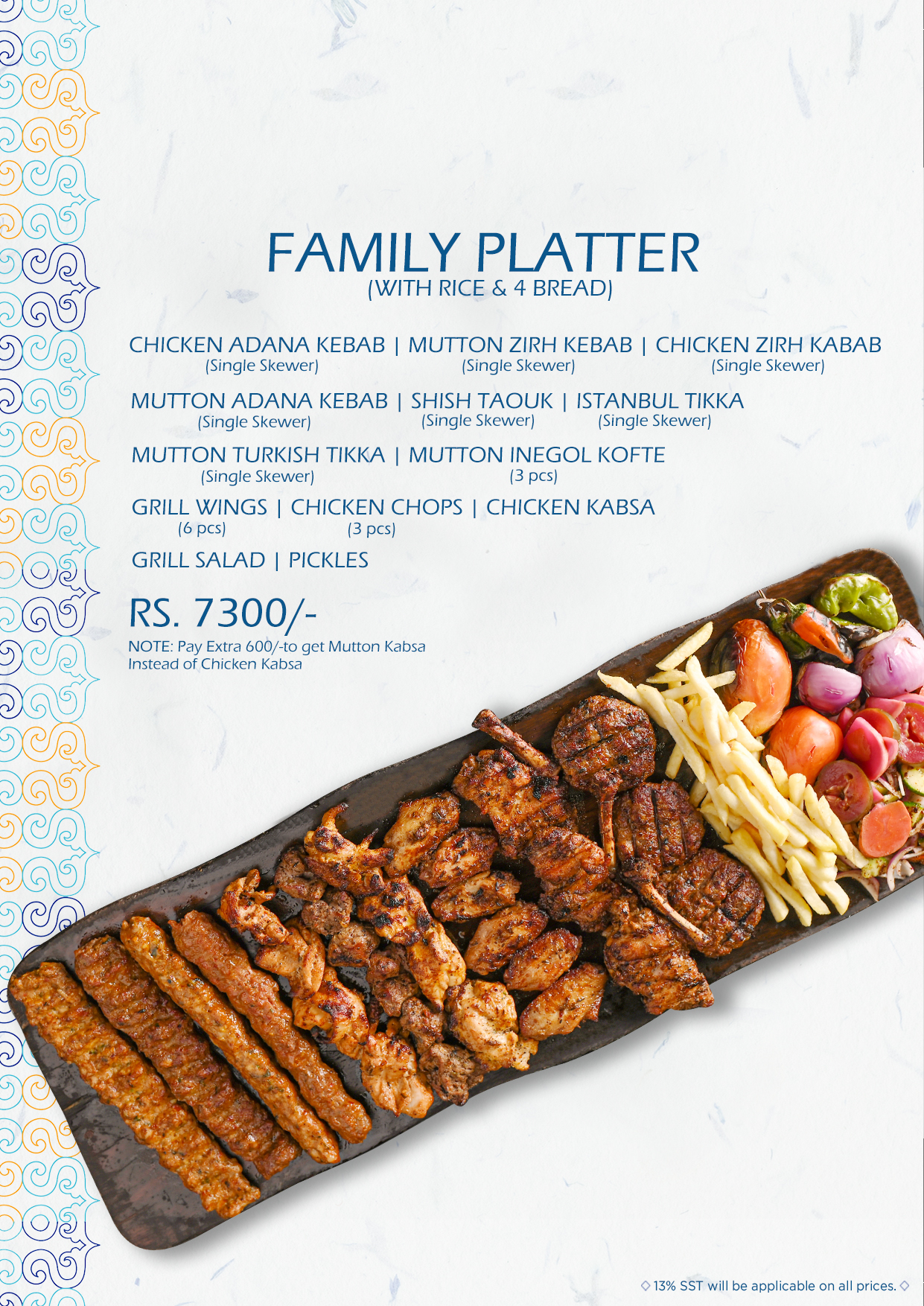 Zeytin Restaurant Menu Karachi - Read 2024 Updated Zeytin Restaurant ...