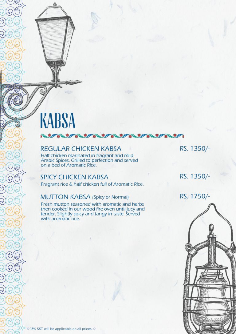 Zeytin Restaurant Menu Karachi - Read 2024 Updated Zeytin Restaurant ...