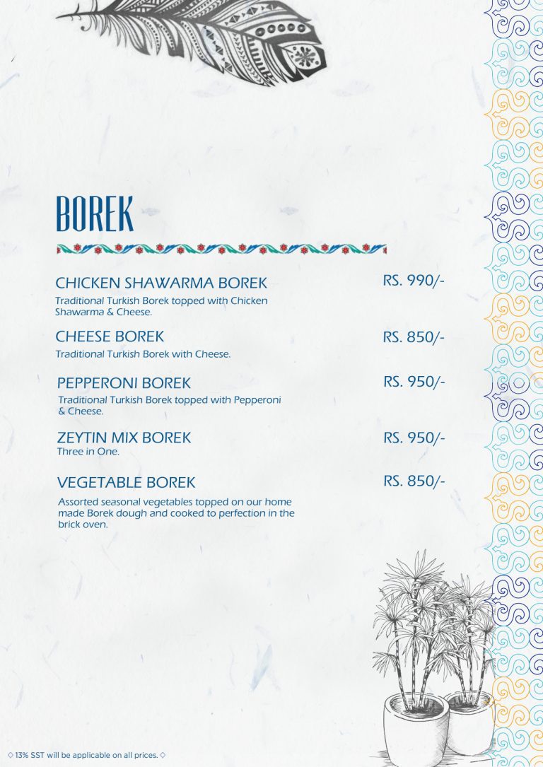 Zeytin Restaurant Menu Karachi - Read 2024 Updated Zeytin Restaurant ...