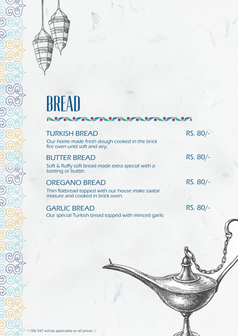 Zeytin Restaurant Menu Karachi - Read 2024 Updated Zeytin Restaurant ...