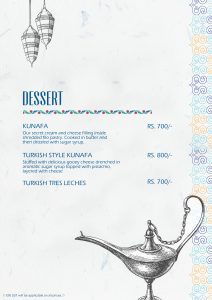 Zeytin Restaurant Menu Karachi - Read 2024 Updated Zeytin Restaurant ...