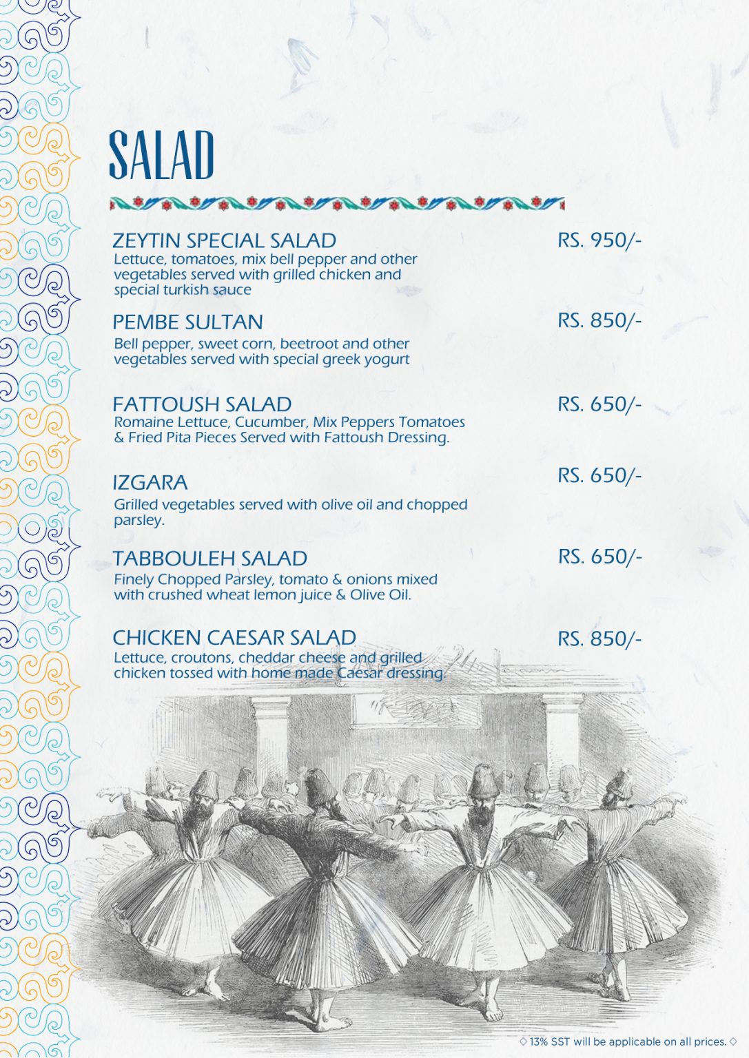 Zeytin Restaurant Menu Karachi - Read 2024 Updated Zeytin Restaurant ...