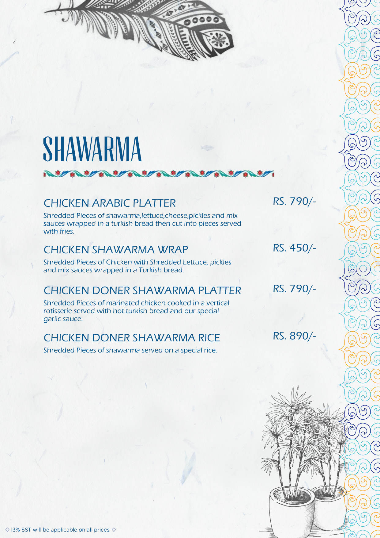 Zeytin Restaurant Menu Karachi - Read 2024 Updated Zeytin Restaurant ...