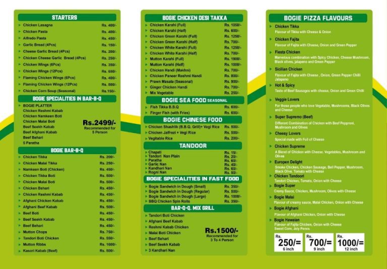 Café Bogie Restaurant Karachi Menu Karachi - Read 2025 Updated Café ...