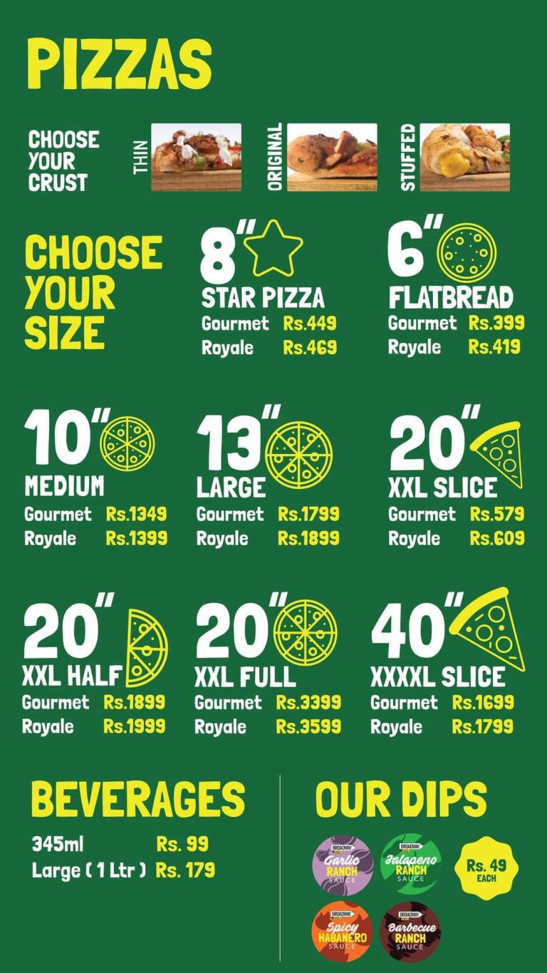 Broadway Pizza Restaurant Islamabad Islamabad - Read 2025 Updated ...