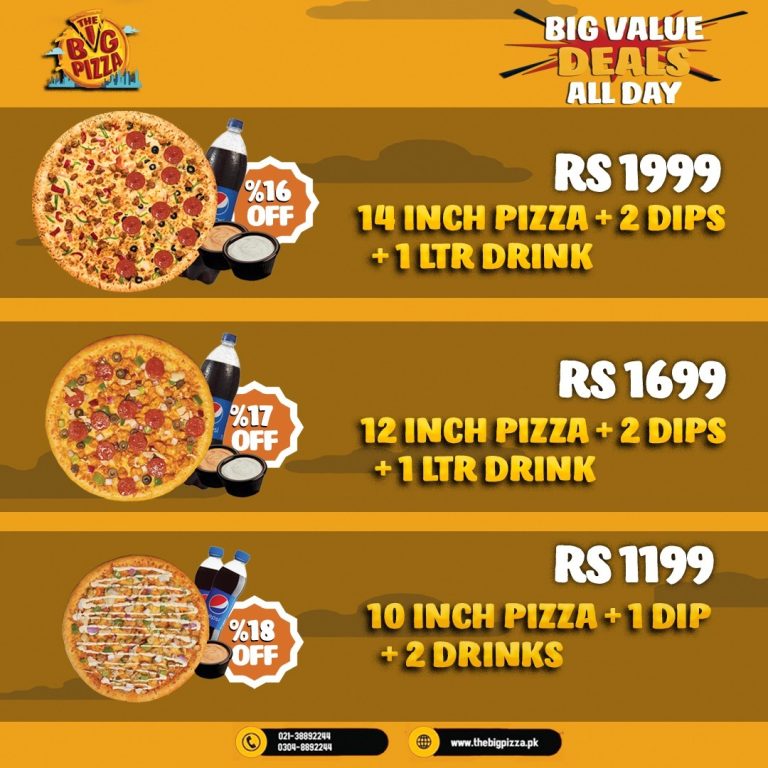 The Big Pizza Karachi Menu Karachi - Read 2024 Updated The Big Pizza ...