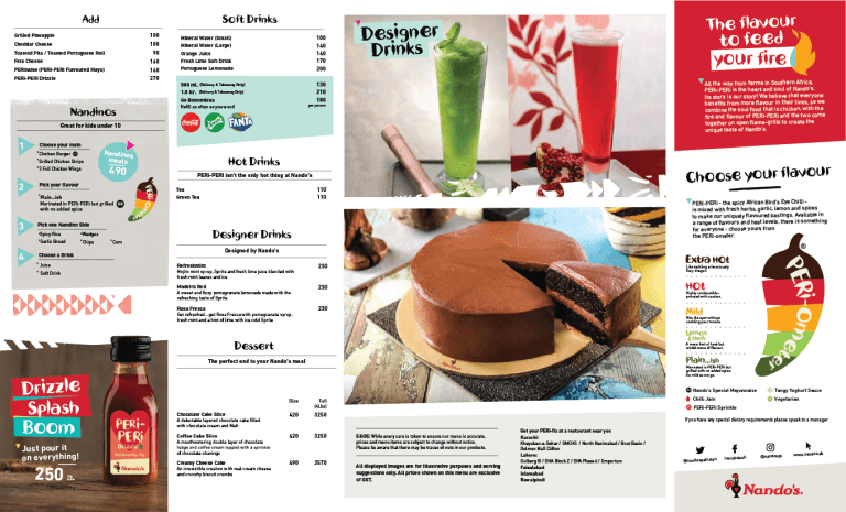 Nando’s Restaurant Karachi Menu Karachi - Read 2025 Updated Nando’s ...