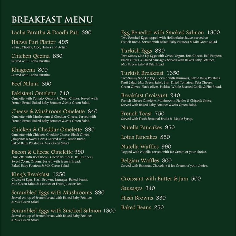 Ghalib Restaurant Menu Karachi - Read 2024 Updated Ghalib Restaurant ...