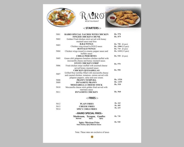 Rairo Restaurant Karachi Karachi - Read 2025 Updated Rairo Restaurant ...